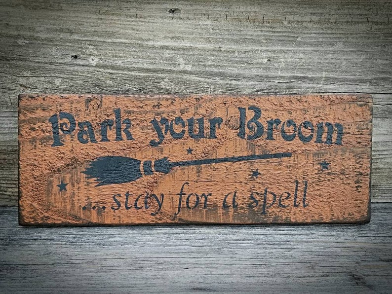 Witch Sign Halloween Sign Witch Decor Halloween Witch - Etsy