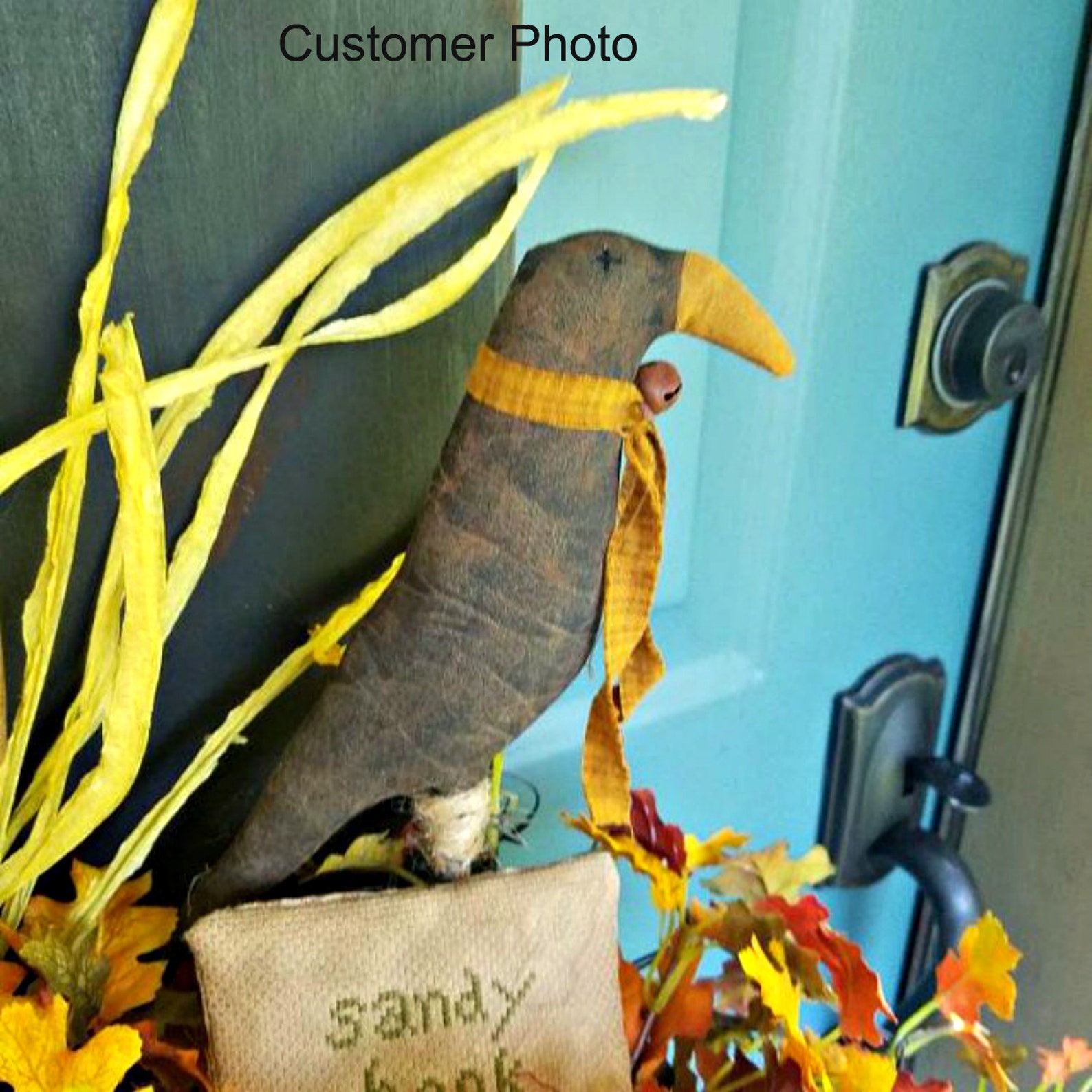 Primitive Crow on Stick Primitive Crow Primitive Fall - Etsy