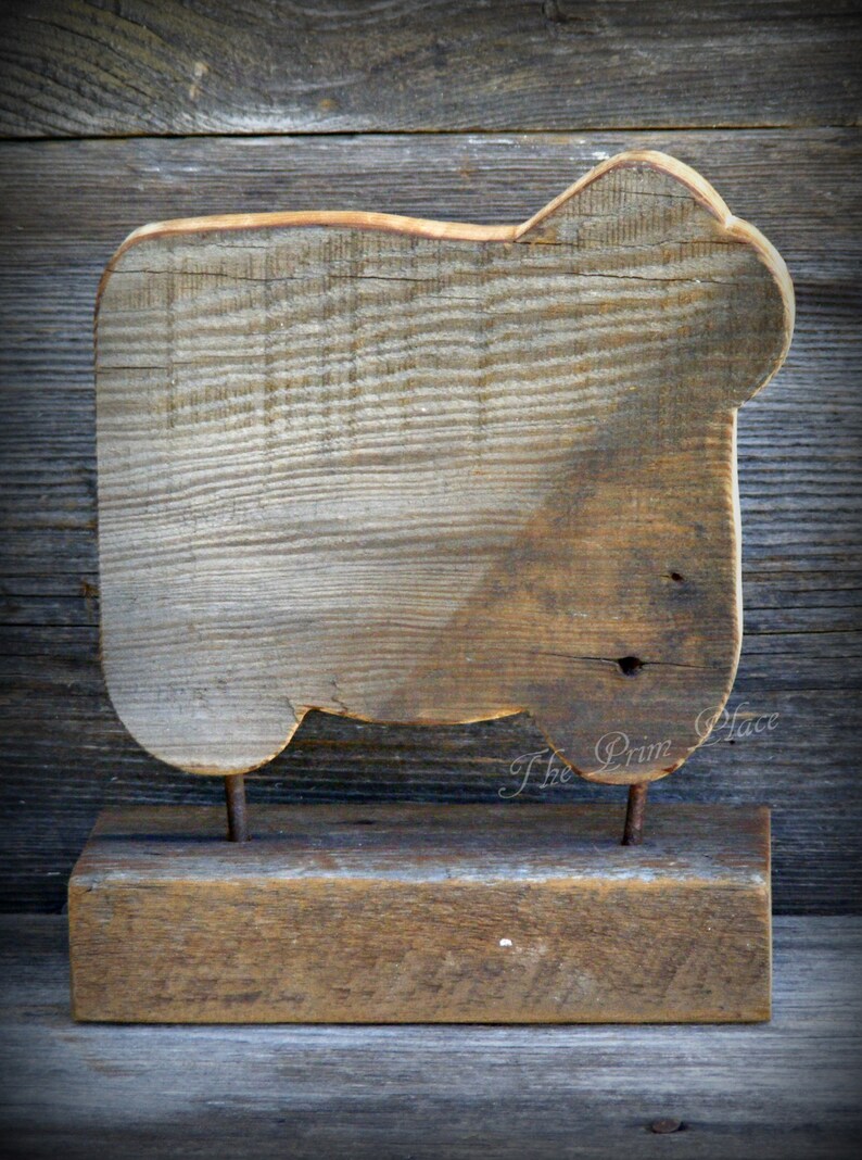 Primitive Sheep Table Sitter Sheep Decor Primitive Home | Etsy