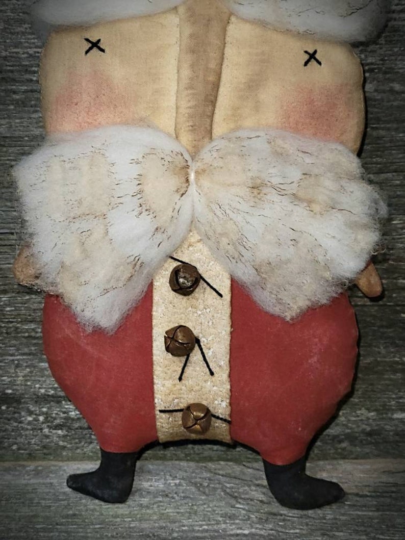 Primitive Santa Doll ~ Primitive Christmas Decor ~ Santa Claus ~ Folk ...