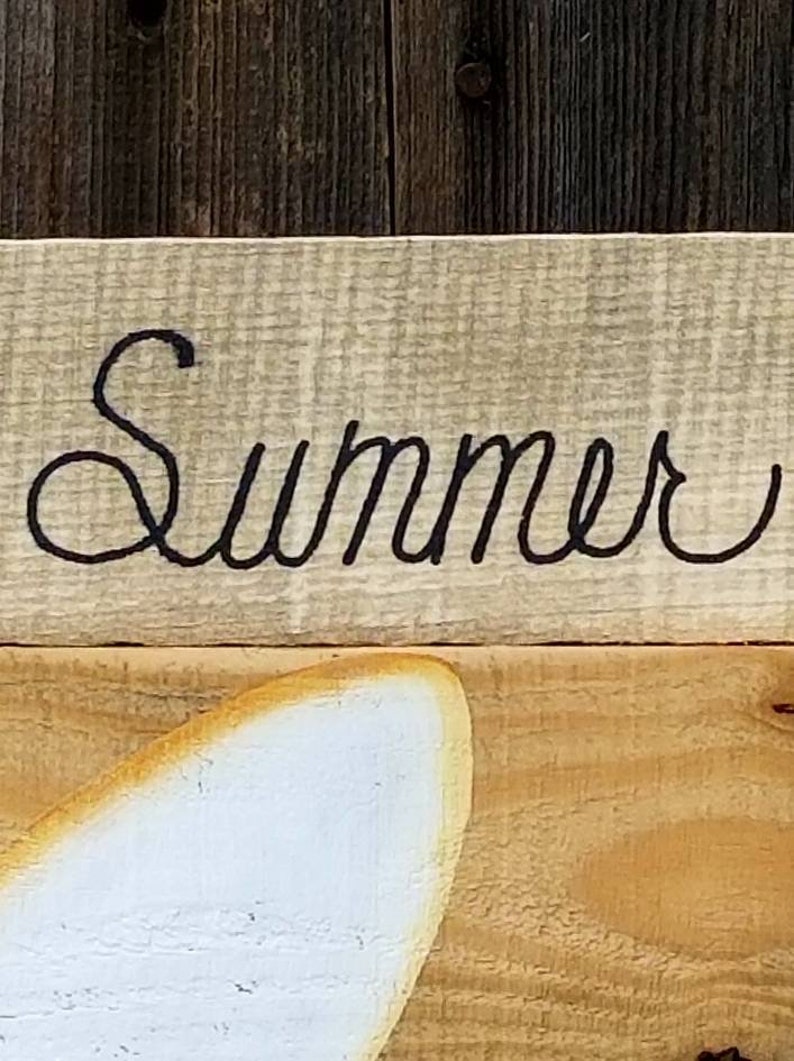 Rustic Summer Sign Summer Decor Summer Wall Hanging | Etsy