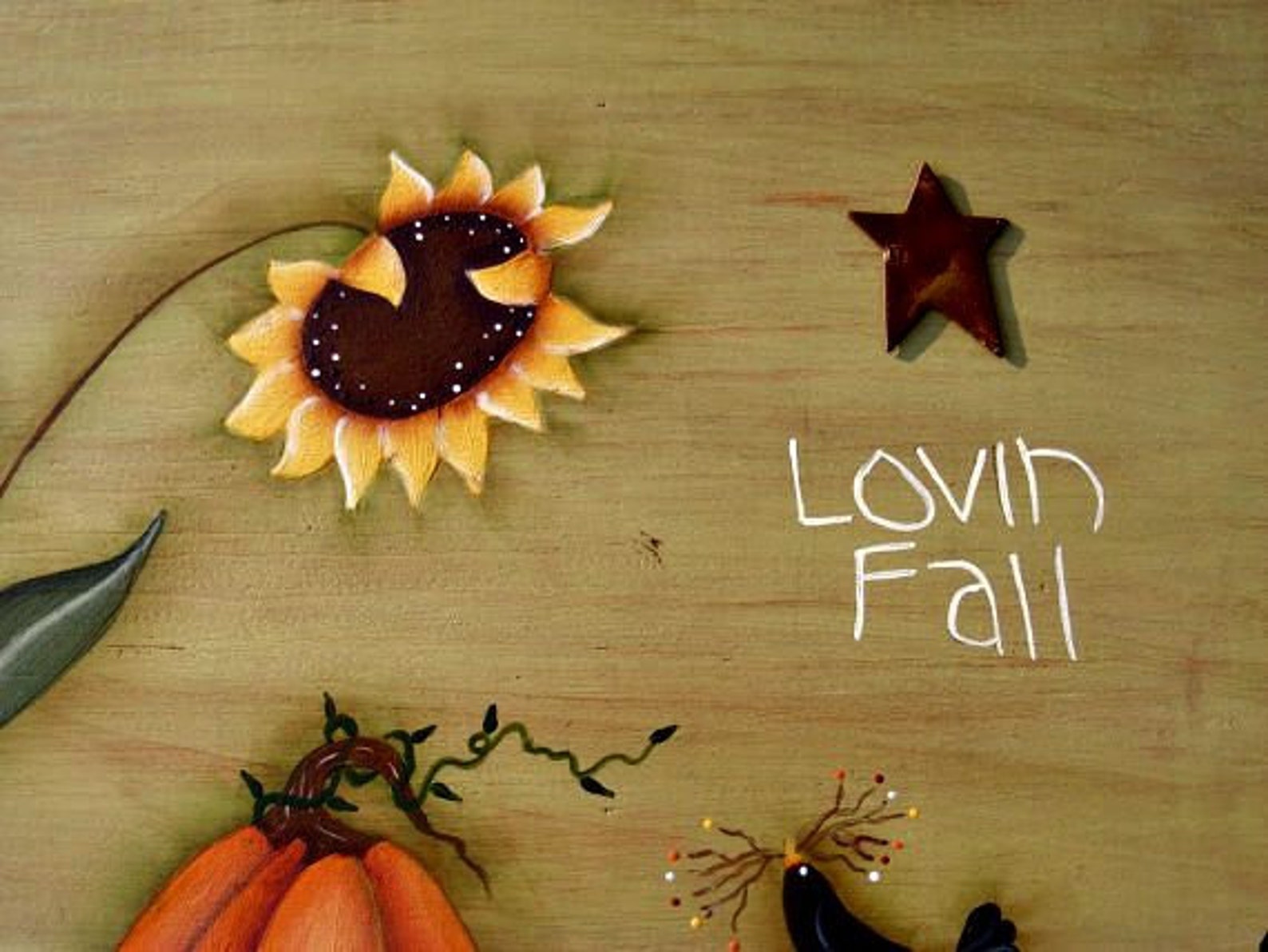 Primitive Fall Plaque - Etsy