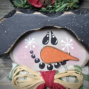 Primitive Wooden Snowman ~ Snowman Decor ~ Primitive Christmas ...