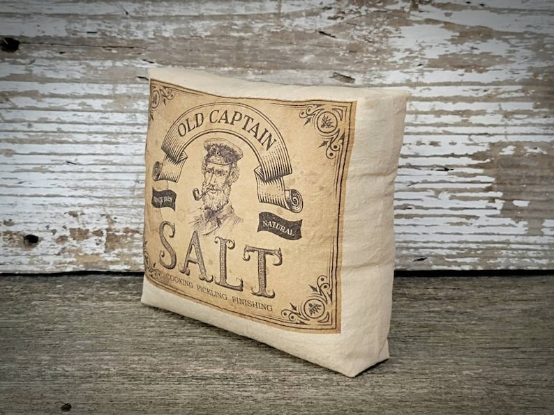 Primitive Salt Sack Replica ~ Faux Salt Sack ~ Primitive Kitchen Decor ...