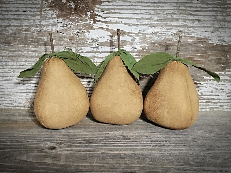 Primitive Pear Bowl Fillers ~ Primitive Farmhouse Country Rustic Summer ...