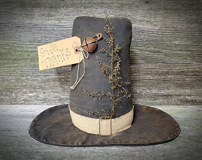 Primitive Pilgrim Hat Table Sitter Thanksgiving Decor Fall - Etsy