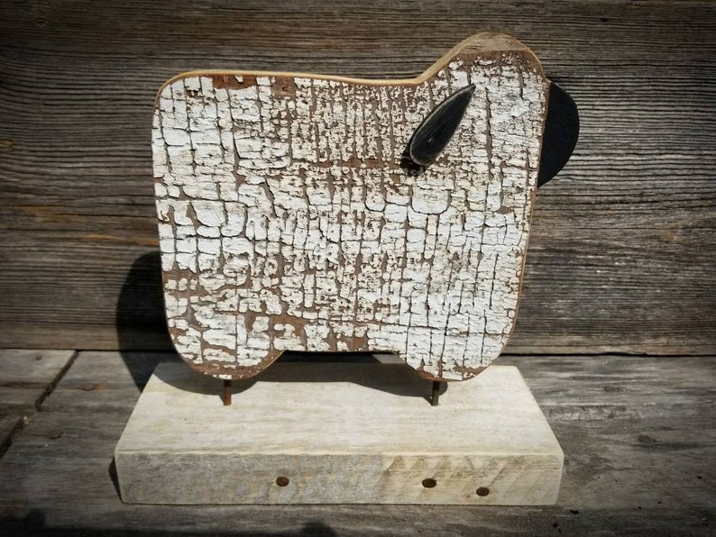 Primitive Sheep Table Sitter Sheep Decor Primitive Home | Etsy