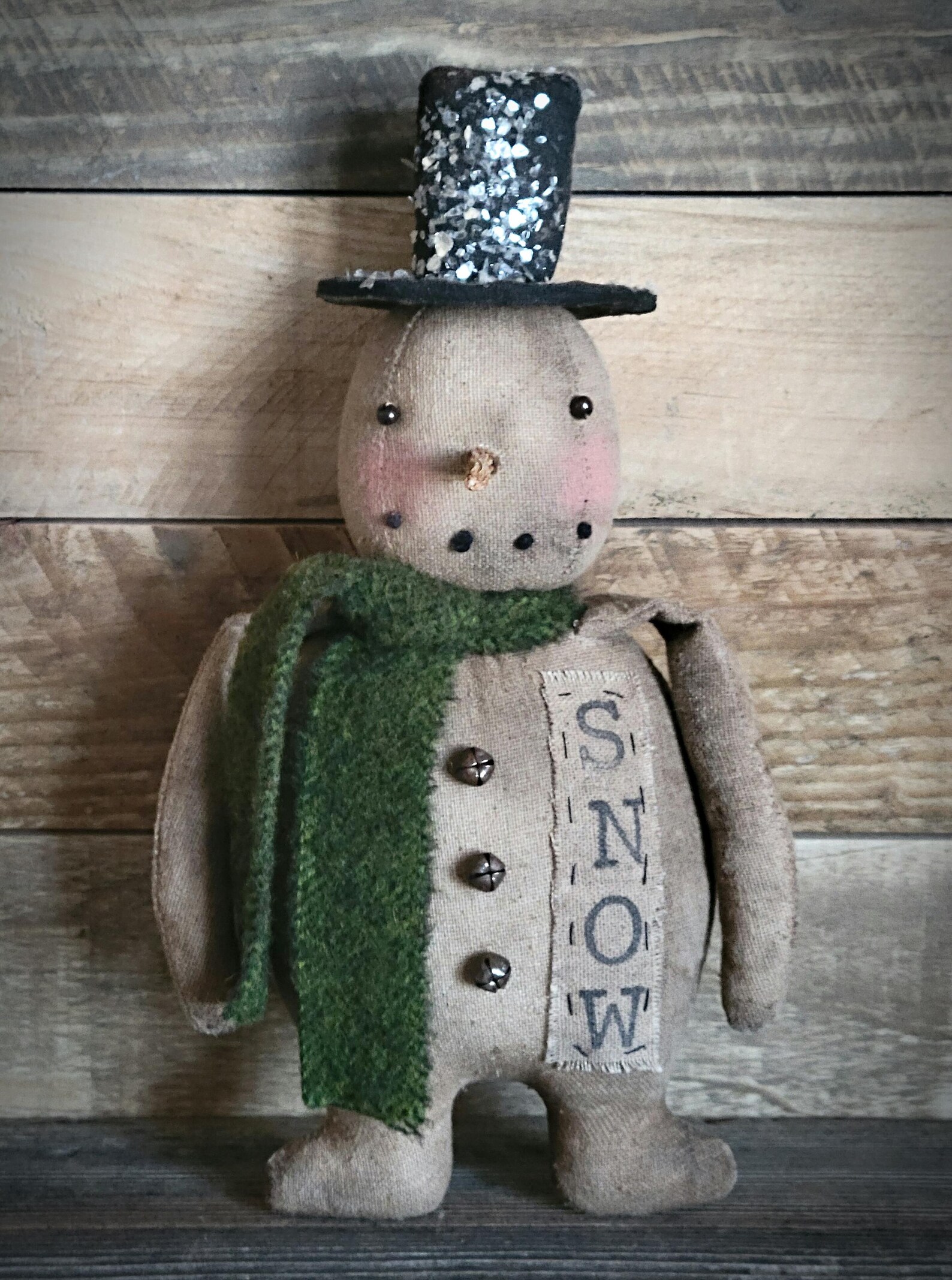 Primitive Snowman Doll ~ Winter Decoration ~ Snowman Collector ...