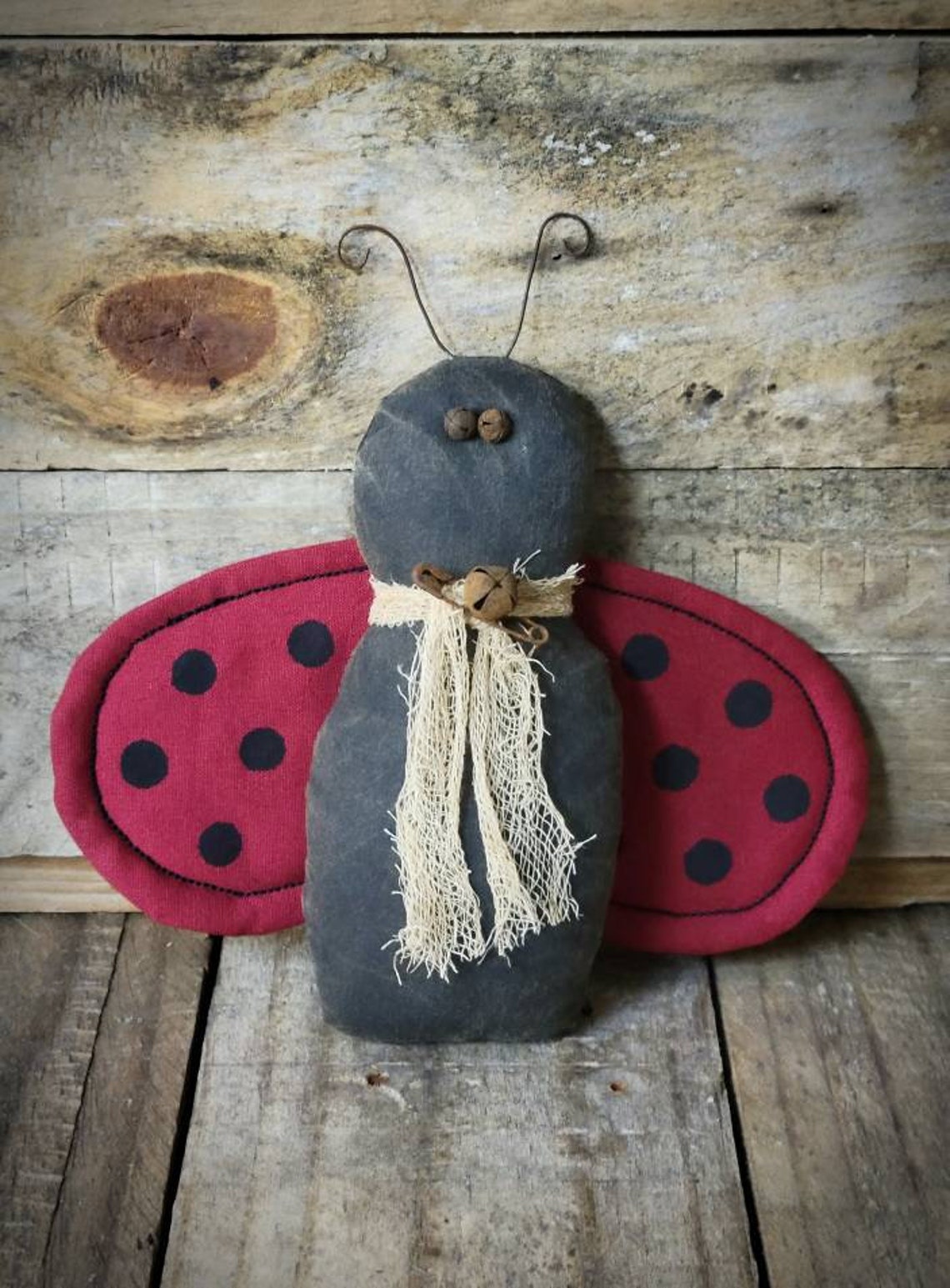 Primitive Ladybug Bowl Filler Tiered Tray Decor Summer | Etsy