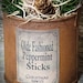 Primitive Peppermint Sticks in Rusty Bucket Tree Ornament - Etsy