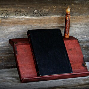 Primitive Wooden Book Rest ~ Primitive Home Decor ~ Rustic Home Decor ...