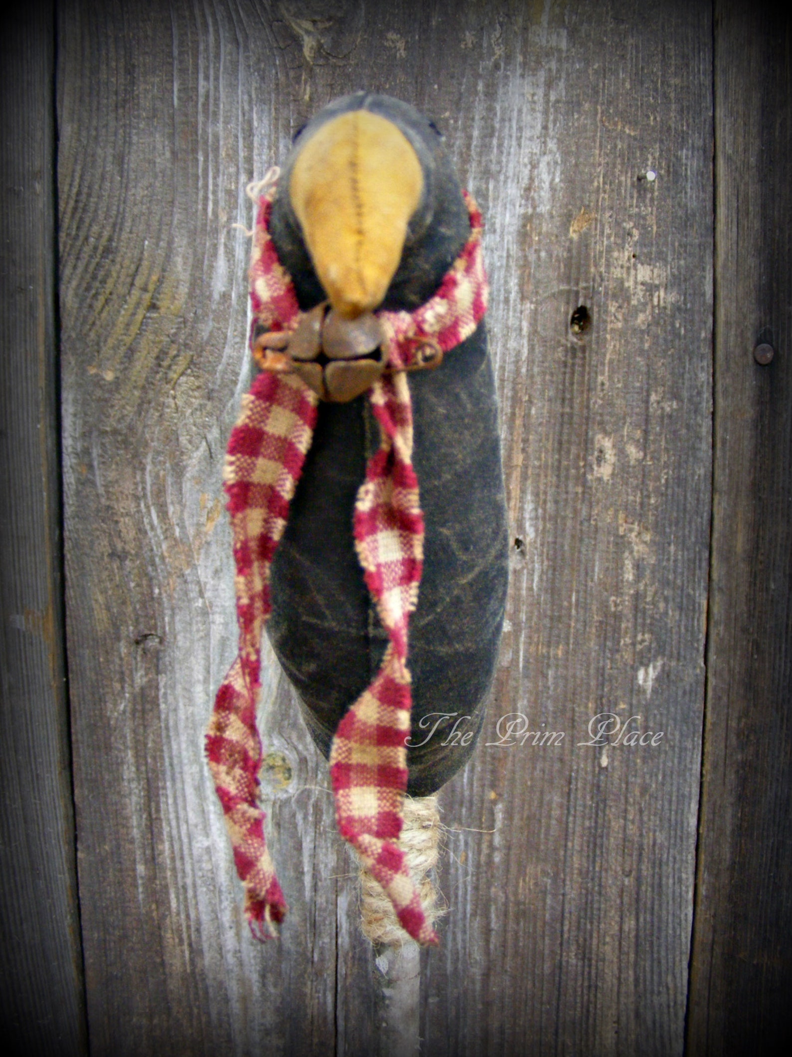 Primitive Crow on Stick Primitive Crow Primitive Fall - Etsy