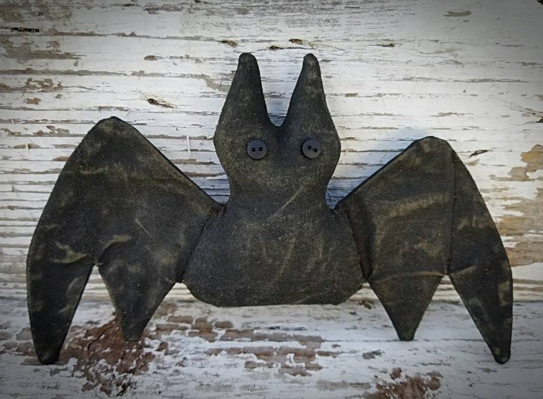 Primitive Bat Bowl Filler - Bat Ornament - Primitive Halloween Decor ...