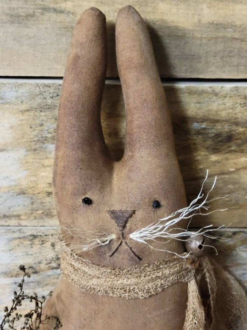 Primitive Bunny Rabbit Doll Primitive Rabbit Primitive - Etsy