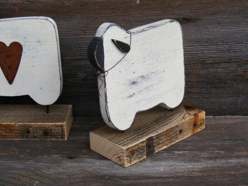 Primitive Sheep Table Sitter Sheep Decor Primitive Home - Etsy