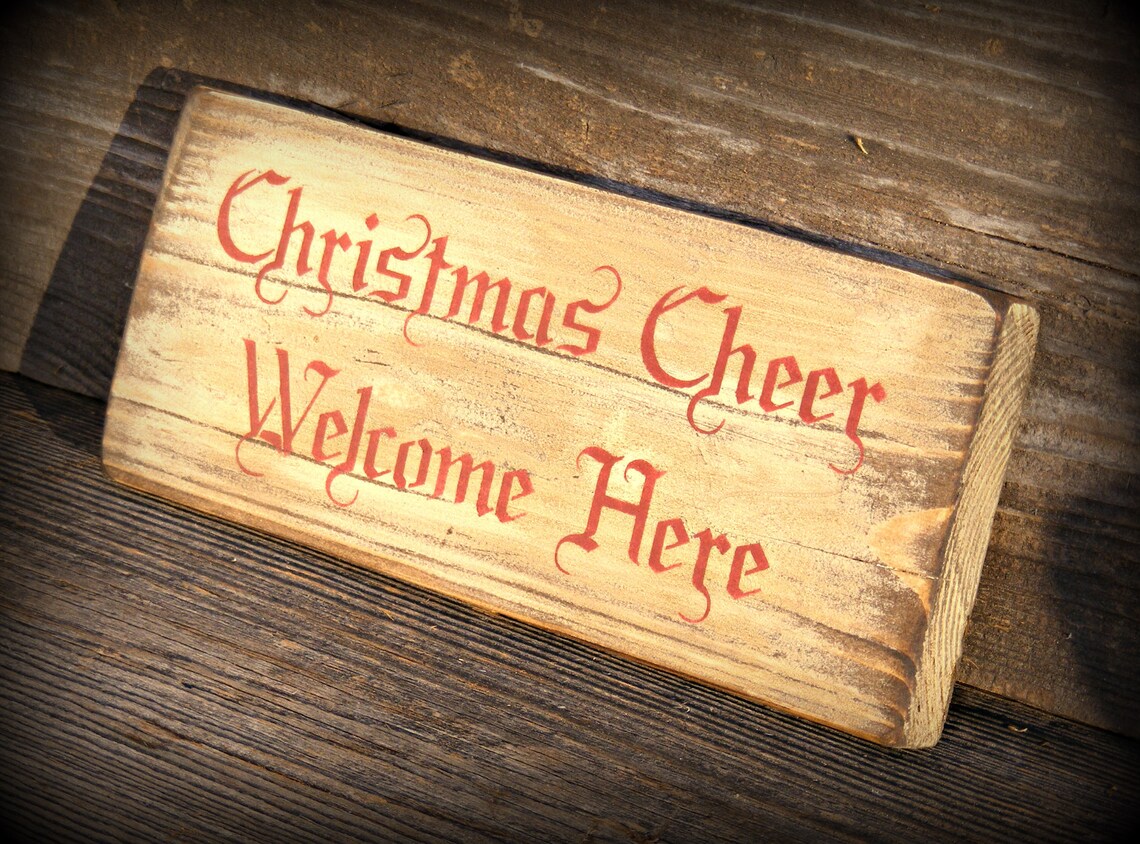 Primitive Christmas Sign ~ Wood Sign ~ Rustic Christmas ~ Christmas ...