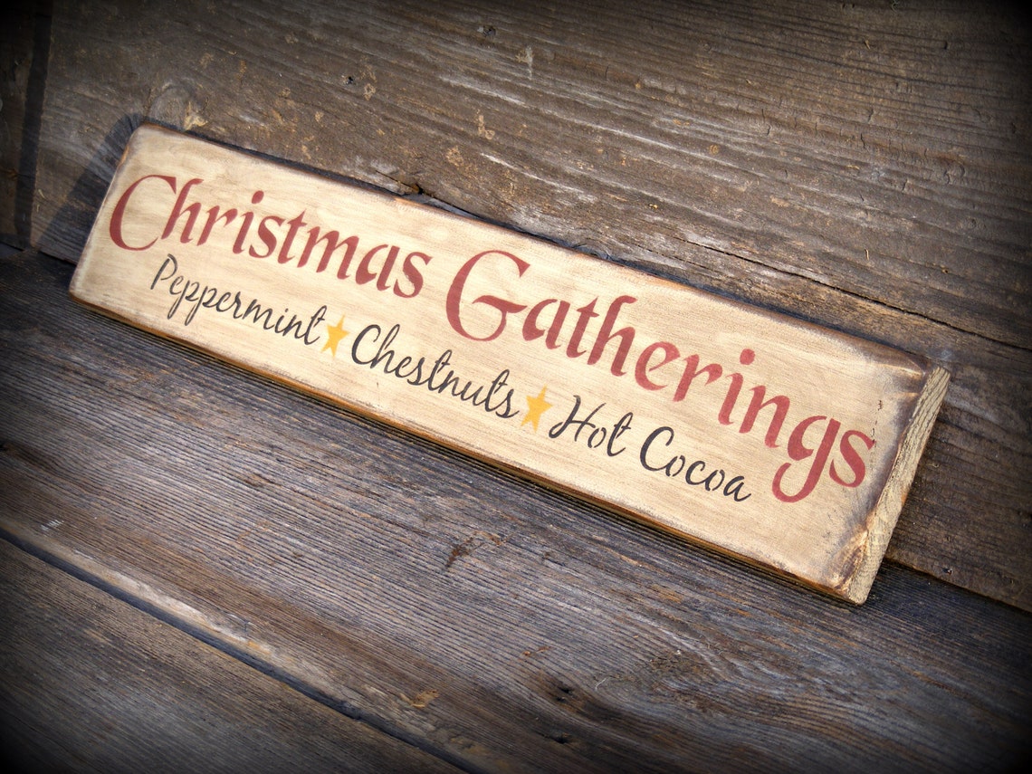 Primitive Christmas Sign ~ Wood Sign ~ Rustic Christmas ~ Christmas ...
