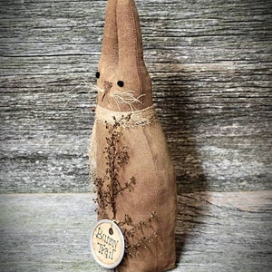 Primitive Bunny Rabbit Doll - Primitive Rabbit - Primitive Bunny ...