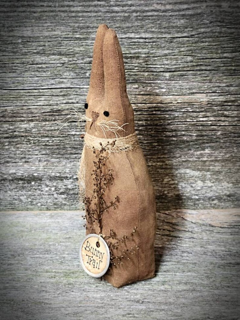 Primitive Bunny Rabbit Doll - Primitive Rabbit - Primitive Bunny ...