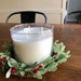 Mini Christmas Candle Wreath, Holiday Mini Wreath, Candle Ring Wreath ...