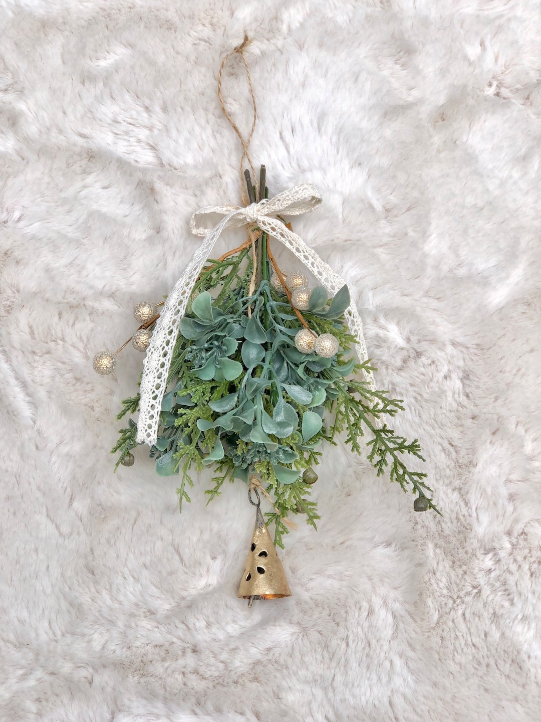 Faux Mistletoe Decor Artificial Mistletoe Mistletoe - Etsy