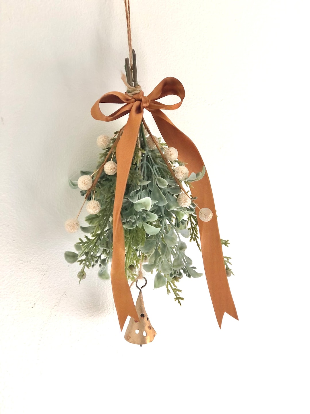 Faux Mistletoe Decor, Artificial Mistletoe, Mistletoe Ornament, Fake ...