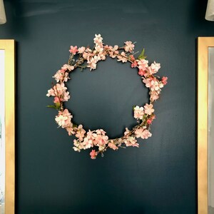Cherry Blossom Hoop Wreath Sakura Wreath Cherry Blossom Decor Spring ...