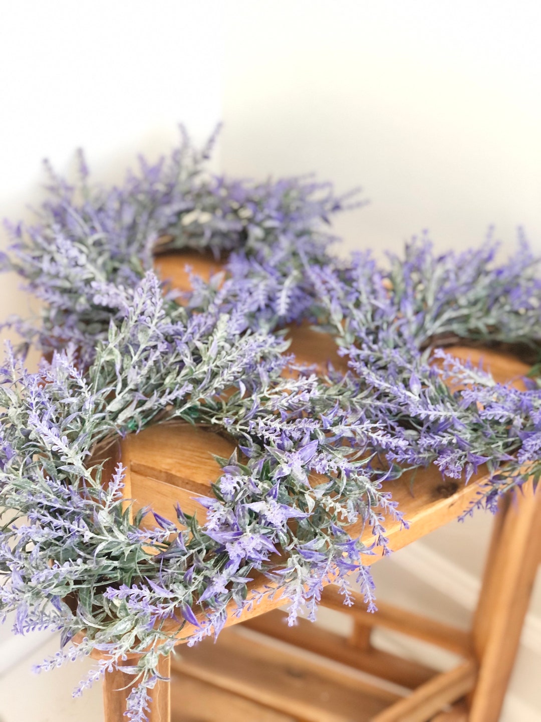 Small Lavender Wreath Mini Lavender Wreath Farmhouse Mini Spring Mini ...