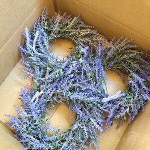 Small Lavender Wreath Mini Lavender Wreath Farmhouse Mini Spring Mini ...