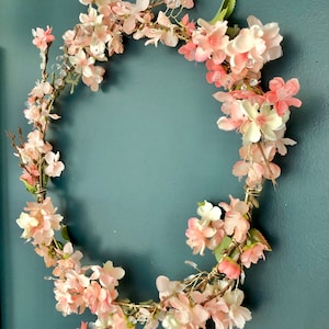 Cherry Blossom Hoop Wreath Sakura Wreath Cherry Blossom Decor Spring ...