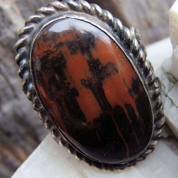 Petrified Wood Ring - Etsy
