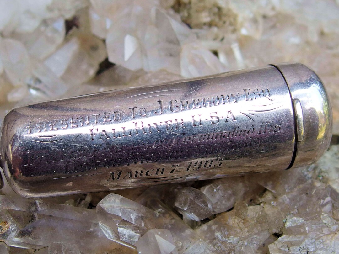 English Sterling Etui, Rolason Brothers, 1900 Hallmark, Locket, Needle ...