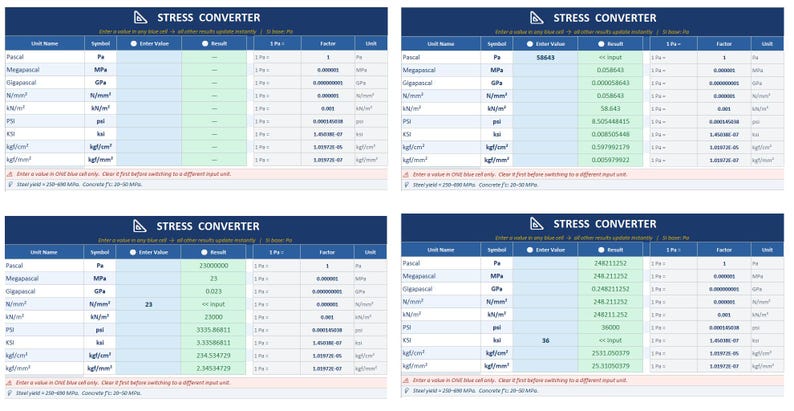 Engineering Unit Converter Excel Tool | Metric & Imperial Calculator ...