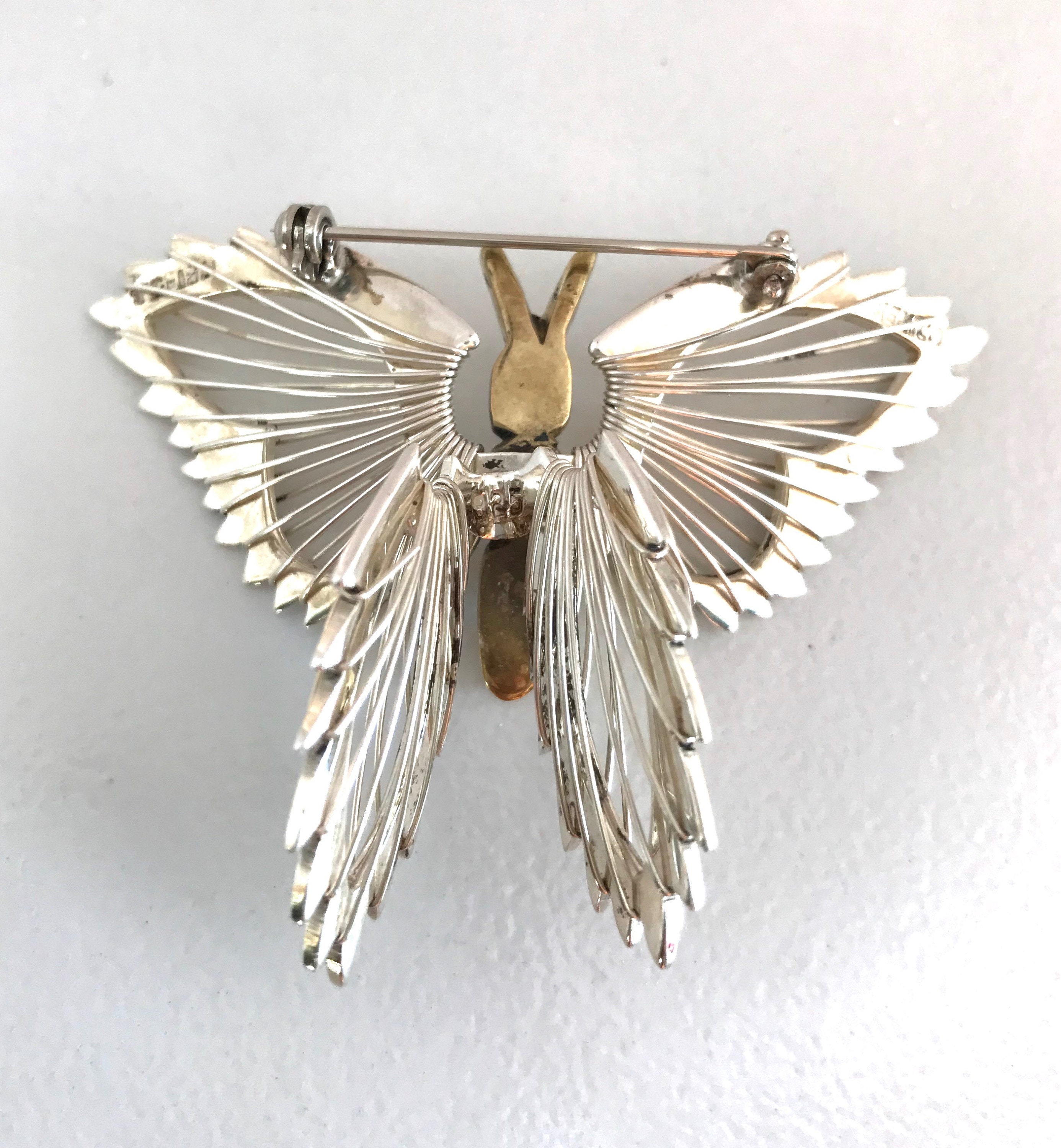 Sterling Silver 3 Dimensional Butterfly Pin, Silver Pin, Silver ...