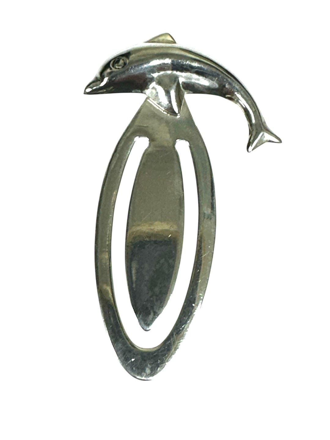 Sterling Silver Dolphin Bookmark Leaping From the Waves - Etsy
