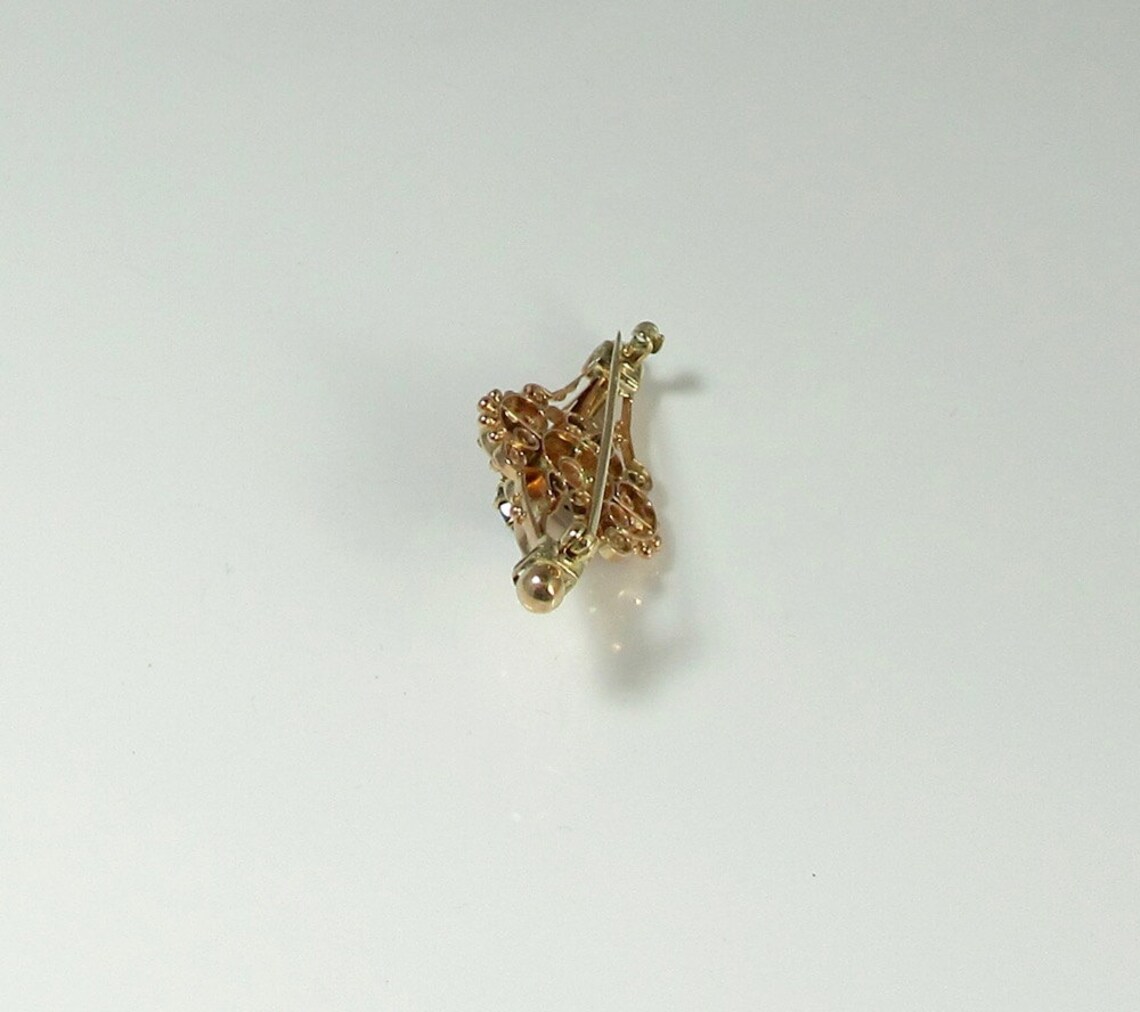 Victorian Yellow Gold Blue Sapphire Pin Blue Sapphire Pin - Etsy