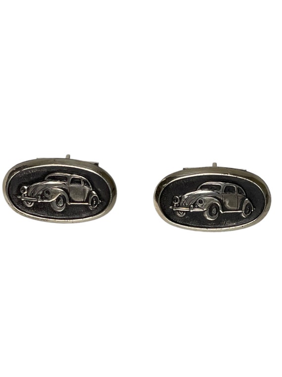 Vintage hallmarked silver cufflinks - Gem