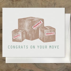 Leaving Town Card, Moving Away Card, Congrats on Your Move Card. New ...