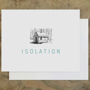 Isolation Card - Pandemic Card, Social Distancing Quarantine Card - Etsy