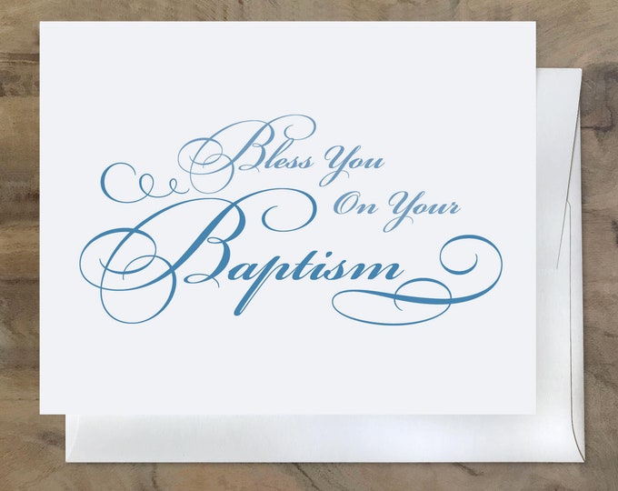 Baptism Card. Beautiful Lovely Handmade Baby Christening Card. - Etsy