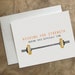 Weight Lifting Card STAY STRONG CARD. Get Well Soon Card. - Etsy