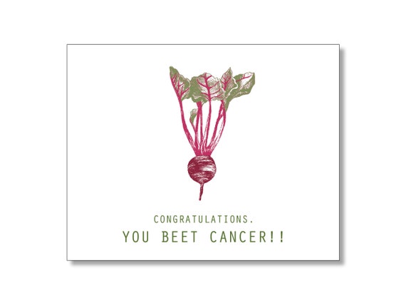 Cancer Free Card. Congratulations you BEAT CANCER card. Fck | Etsy