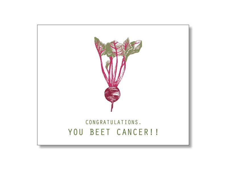 Cancer Free Card. Congratulations you BEAT CANCER card. Fck | Etsy