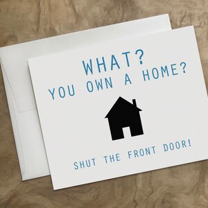Hilarious HOMEOWNER Card. Funny Housewarming Card. New Home Card. First ...