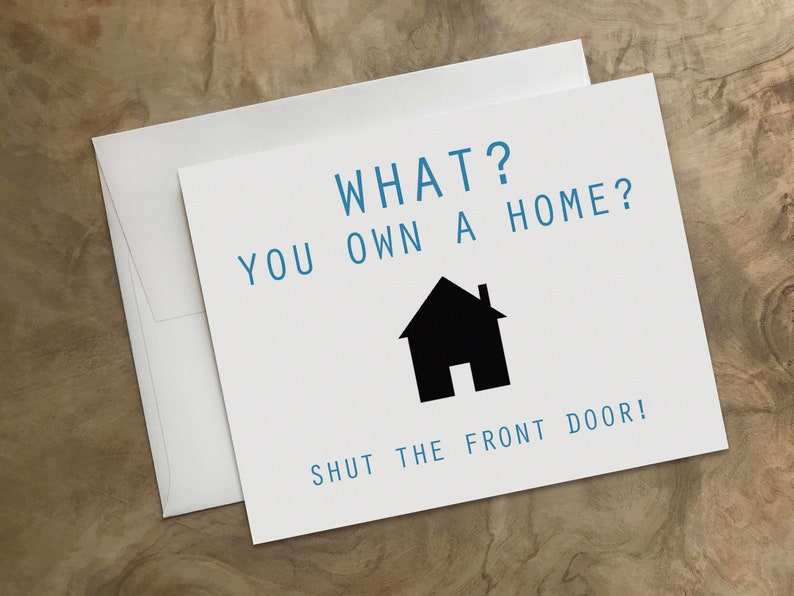 Hilarious HOMEOWNER Card. Funny Housewarming Card. New Home - Etsy