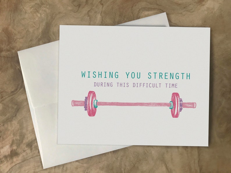 STAY STRONG CARD. Get Well Soon Card. Card for sick or sad | Etsy