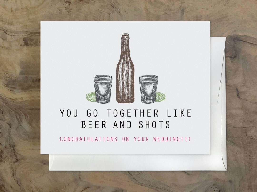 Hilarious Wedding Card. Funny Card for a Party Couple. - Etsy