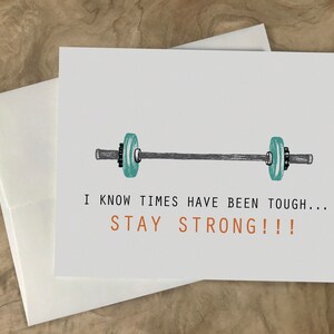 STAY STRONG CARD. Get Well Soon Card. Card for Sick or Sad Friend ...