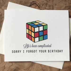 Sorry I Forgot Your Birthday Card. Sorry I Missed Your | Etsy