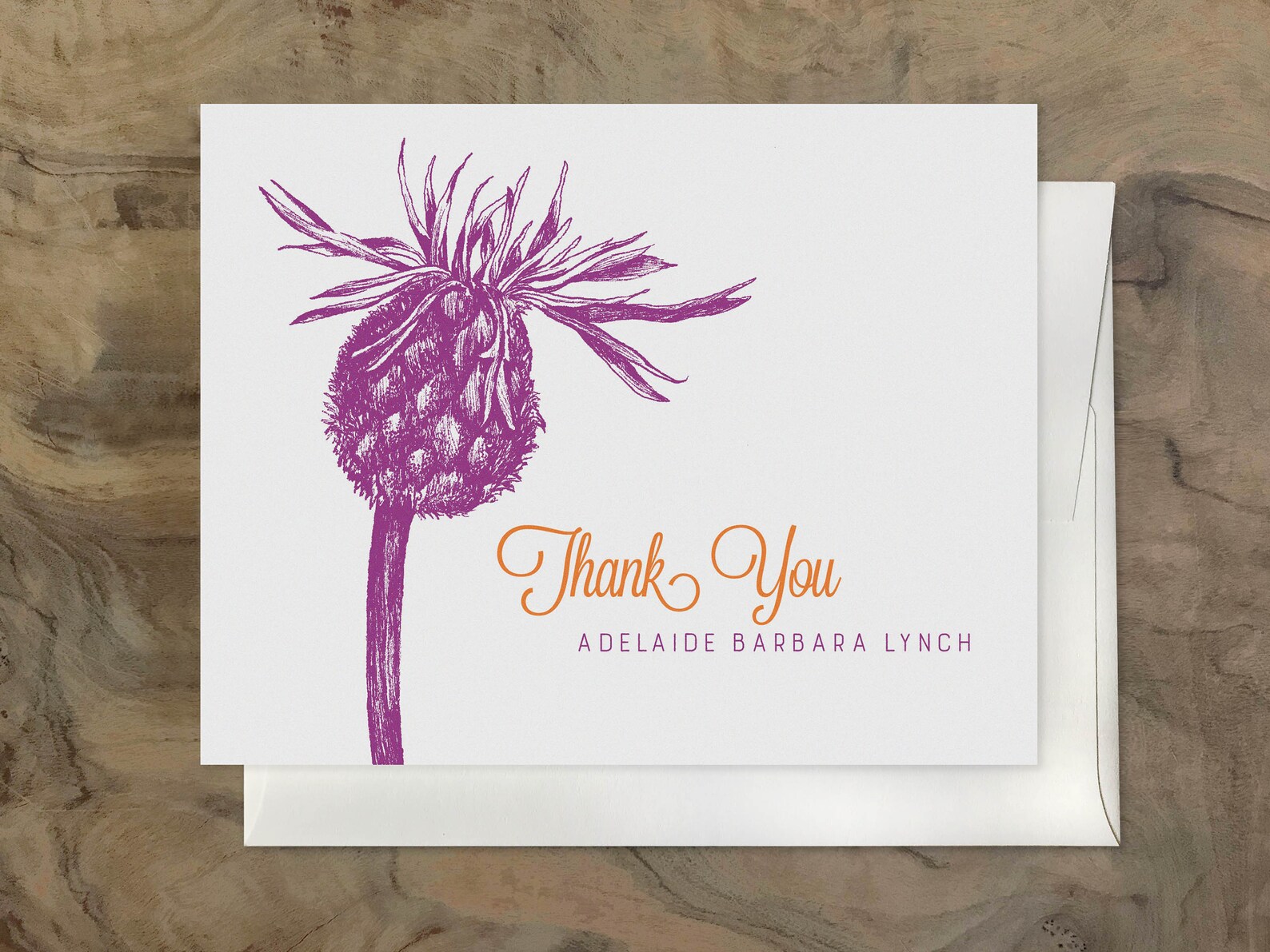 Custom Personalized Thank You Cards With Your Name Printed on - Etsy